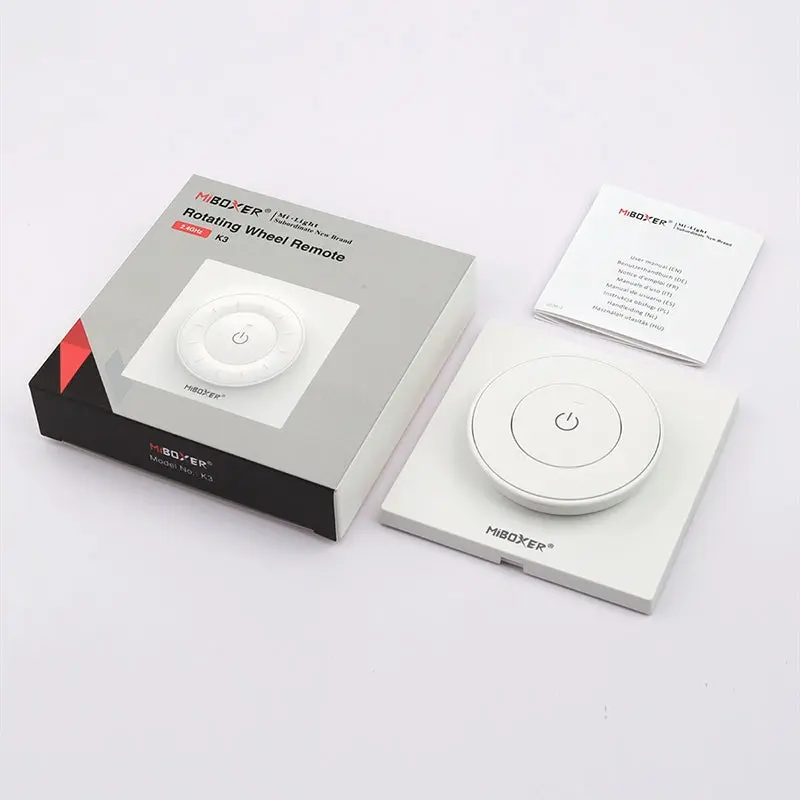 MiBoxer Rotirajuci RF daljinski za LED rasvetu K3, Beli