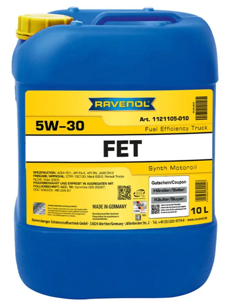 Ravenol Ulje za motor FET, 5W-30, 10L