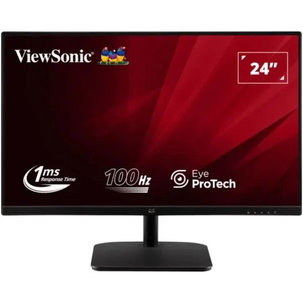 Viewsonic Monitor VA2432-MHD-3, 23.8″, 1920x1080, Full HD, IPS, 100 Hz, Crni