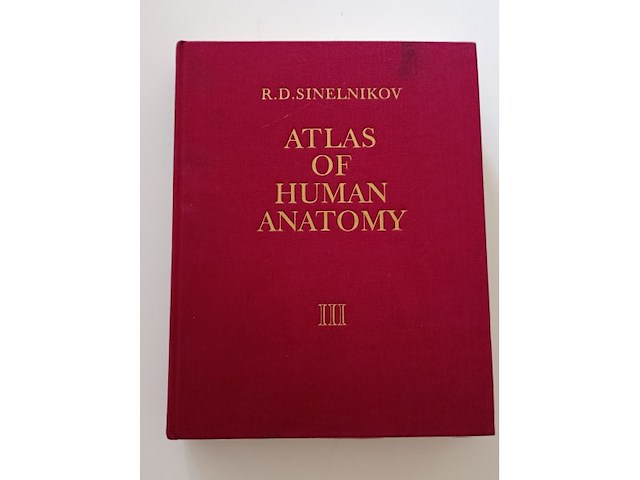 Atlas anatomije čoveka III-R. D. Sineljnikov na englesk