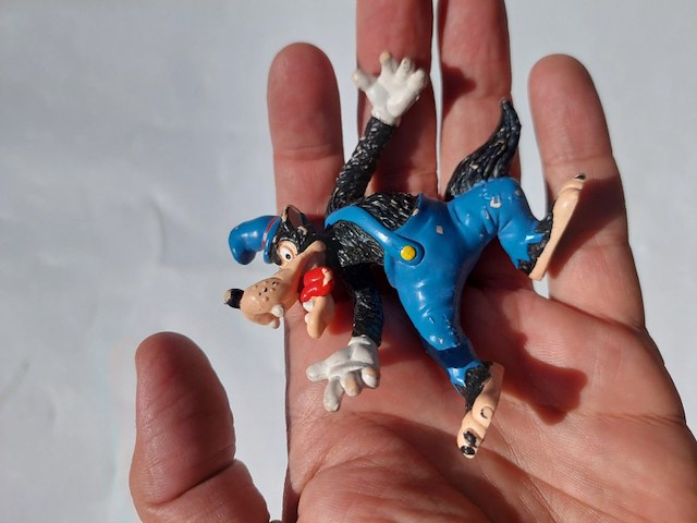 Big Bad Wolf Zli Vuk Hand Painted stara gumena