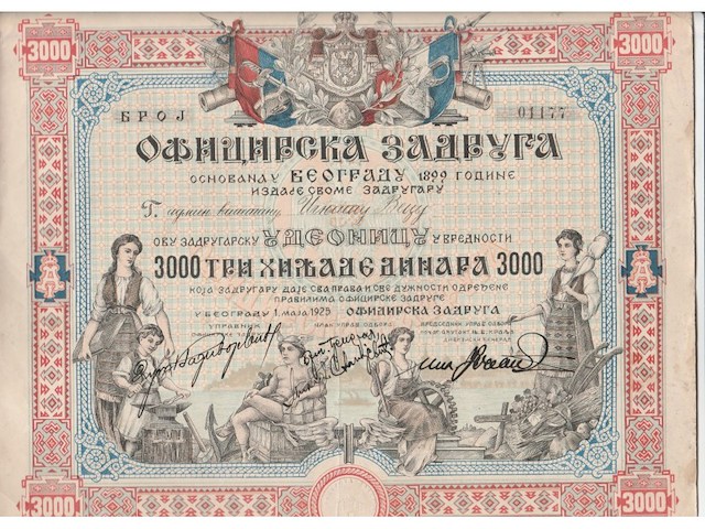 Akcija - Oficirske zadruge / 3000 /