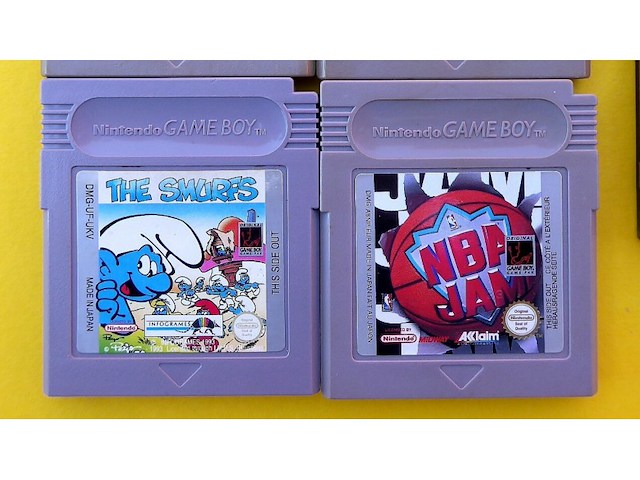 Game Boy Nintendo igre, Štrumpfovi i NBA Jam (košarka)