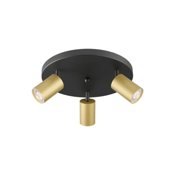 Braytron BH04-00886 | Spot lampa | zlatna-crna | 3xGU10