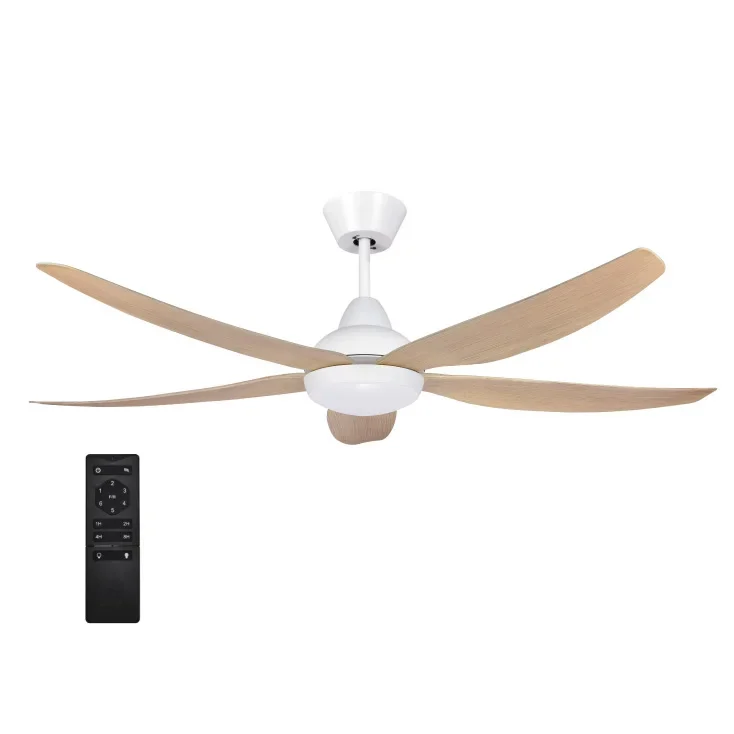 PROSTO beli plafonski vent. 142cm, 5 elisa, LED OUTLET
