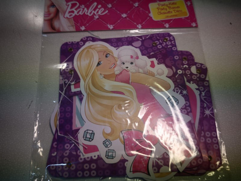 NEMAČKA BARBIE BARBI HAPPY BIRTHDAY GIRLANDA 1.8M