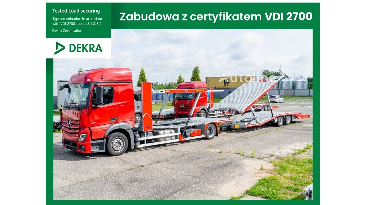 Novi Mercedes-Benz Actros autotransporter + prikolica autotransportera