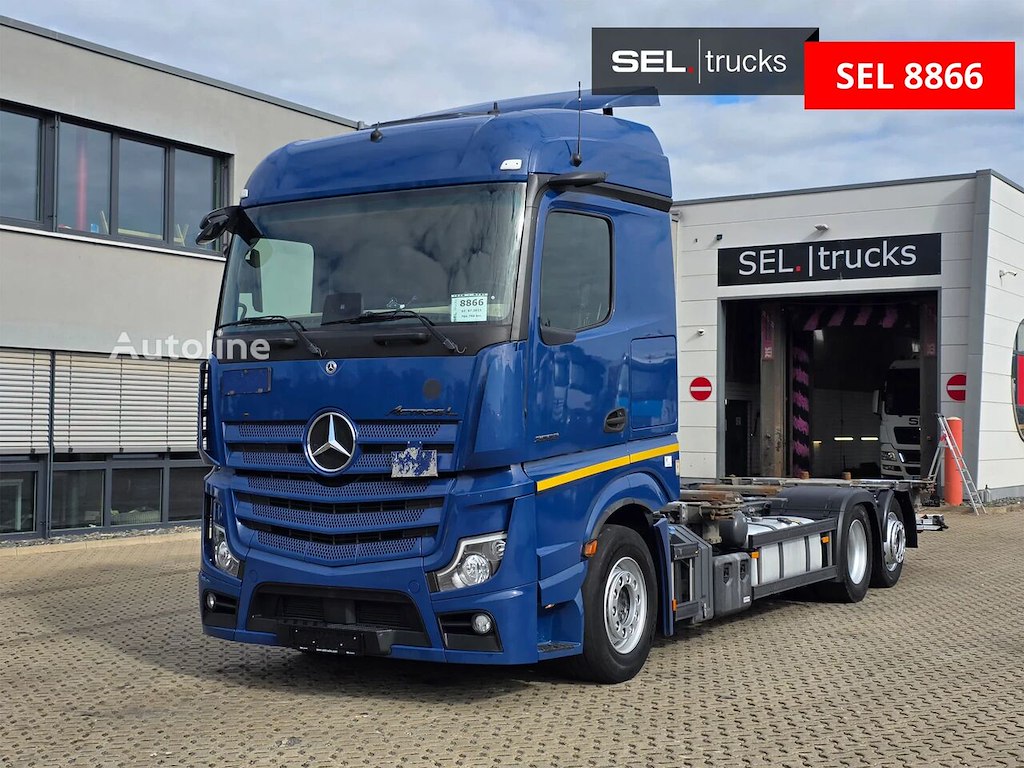 Mercedes-Benz Actros 2553 Retarder | Lenkachse | MirrorCam | Jumbo | Ladebordw vozilo za prevoz kontejnera