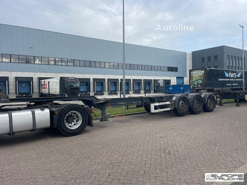 Renders Container Belgian Trailer - 2x Extendable poluprikolica za prevoz kontejnera