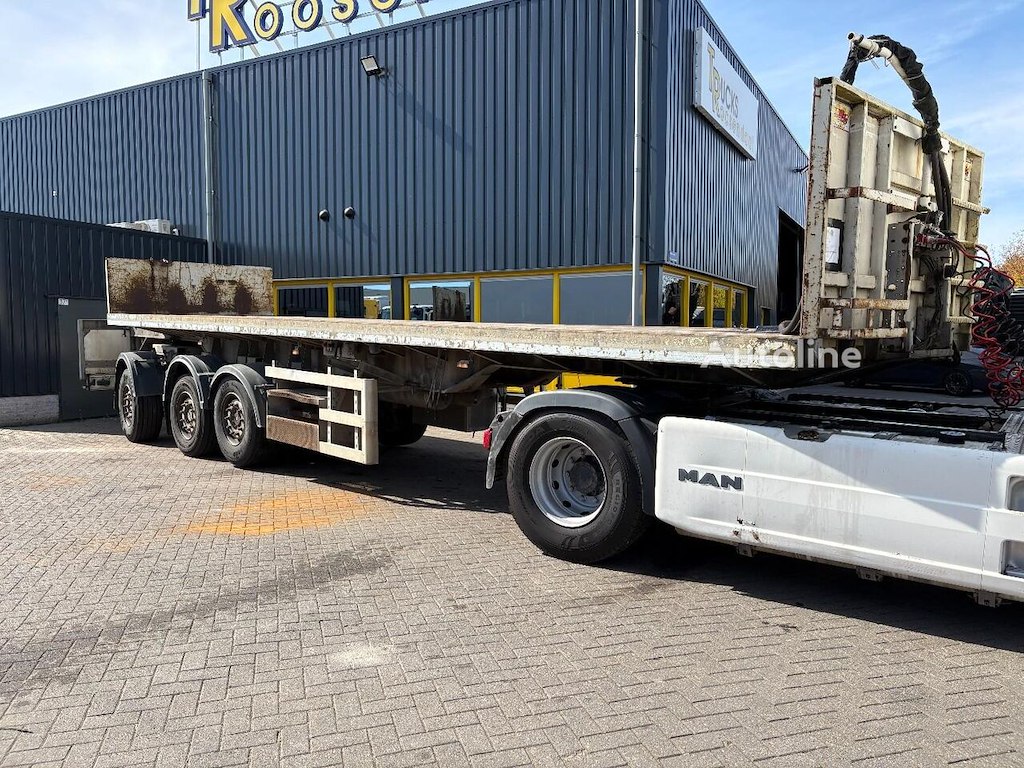 System Trailers TRAILER LPRS24 3X AXLES STEERING + HEAVY DUTY + SAF AXLE poluprikolica sa ravnom platformom