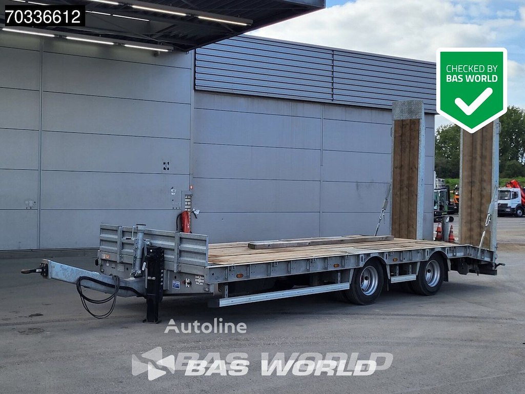Humbaur HBTZ 217224 BS SCHRAEG 2 axles APK 01/27 Ramps Lift Axle SAF prikolica sa niskom platformom