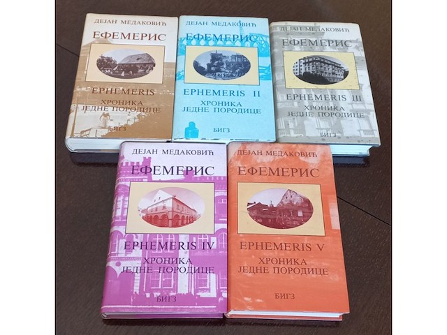 D. Medaković: `Efemeris - hronika jedne porodice” I-V