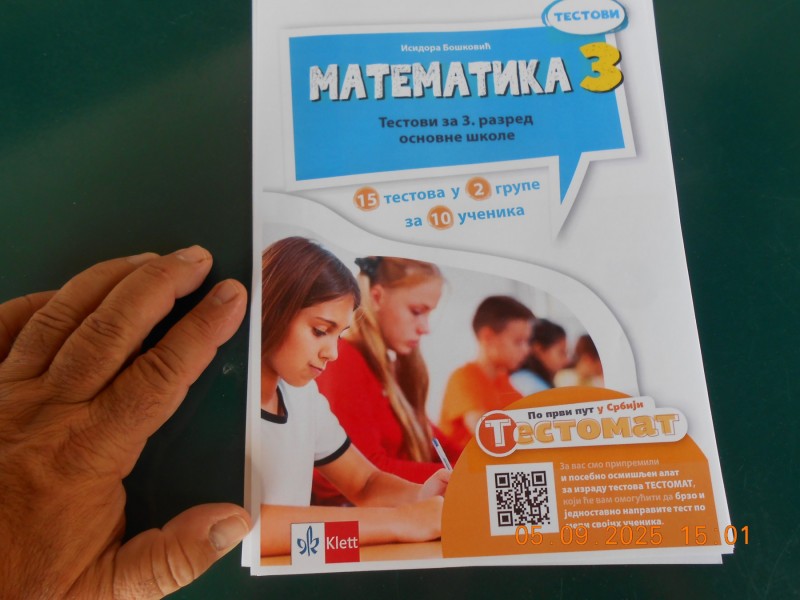 3.razred testovi iz matematike Klett 2025-26