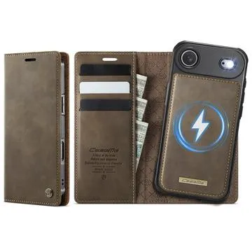 IPHONE AIR CASEME C49 2-IN-1 DETACHABLE WALLET CASE - MAGSAFE COMPATIBLE, RFID - COFFEE