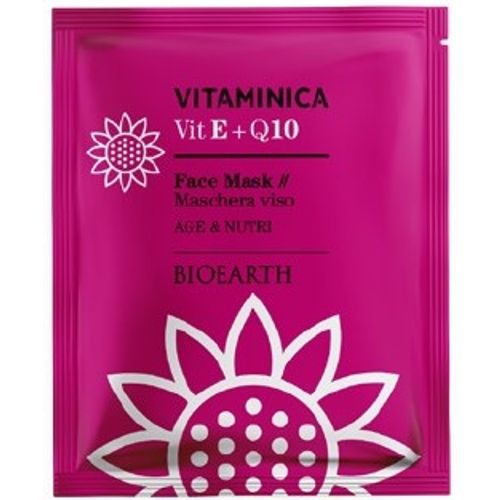 BioEarth Vitaminica sheet maska za lice vitamin E + Q10, 15 ml
