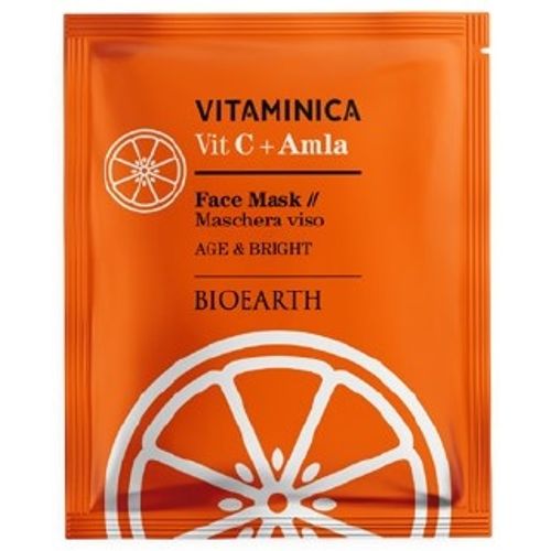BioEarth Vitaminica sheet maska za lice vitamin C + amla, 15 ml