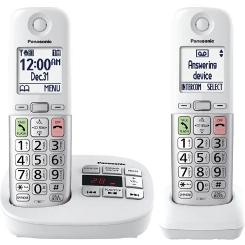 Panasonic KX-TGU432EXW bežični telefon Duo sa sekretaricom belo-srebrni