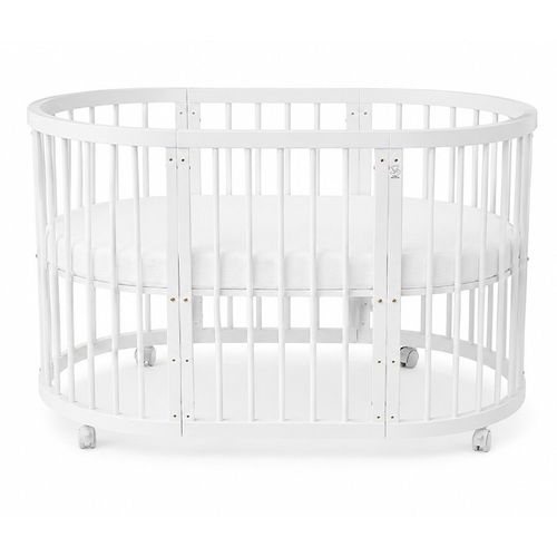 BBO Bloom WBB168 drveni krevetac 4 u 1 sa dva dušeka, White