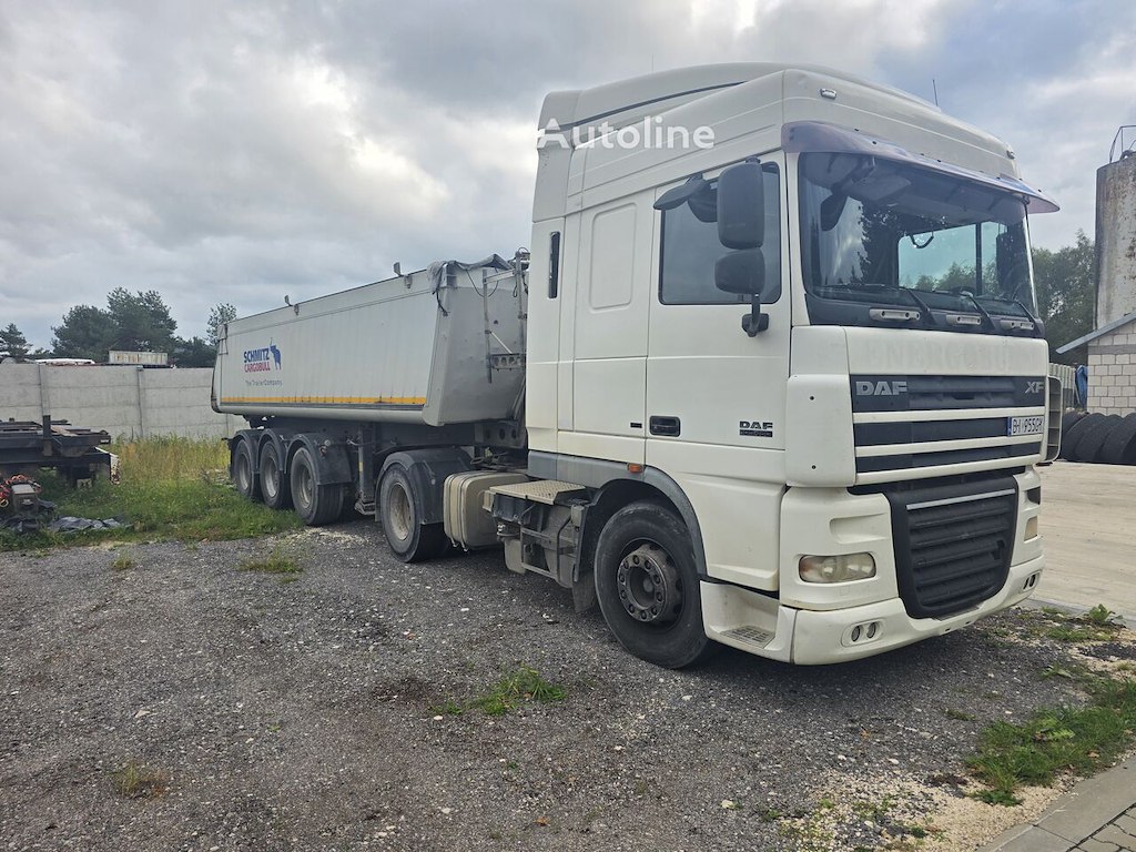 DAF XF 105 460 tegljač + poluprikolica kipera