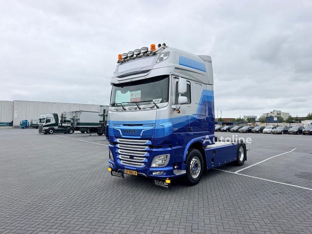 DAF XF 480 FT automaat, hydrauliek, 9T front axle, Stand airco tegljač