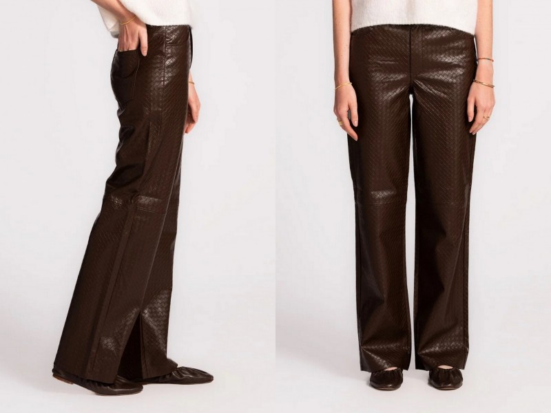***mbyM kožne straight leg pantalone***novo***