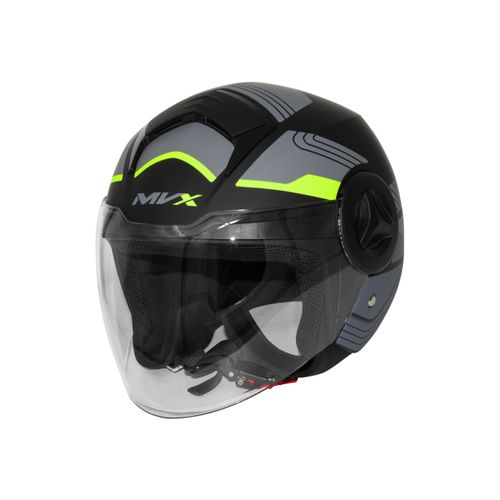 MVX P5 Jet kaciga za motor, siva, veličina M