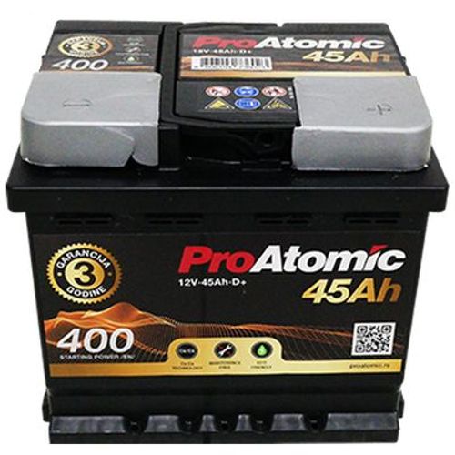 PROATOMIC akumulator 12V 45Ah 400A +D