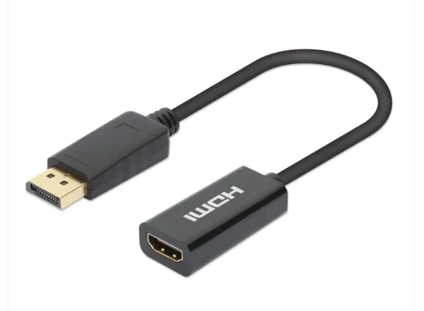 Adapter Manhattan 153713 Displayport – HDMI M/F 4K/60Hz