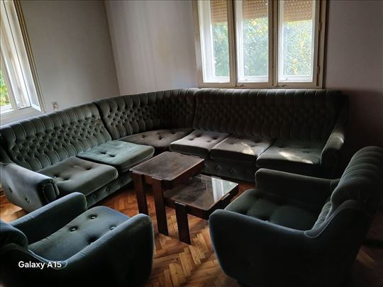 Ugaona garnitura sa foteljama