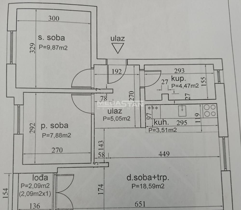 Borča, 2.5 uknjižen
135.000 €