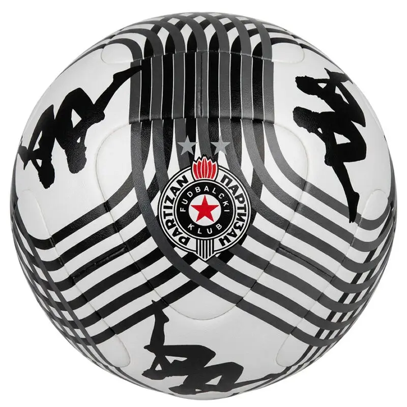 Kappa Košarkaška lopta Partizan 20.5N, Crno-bela