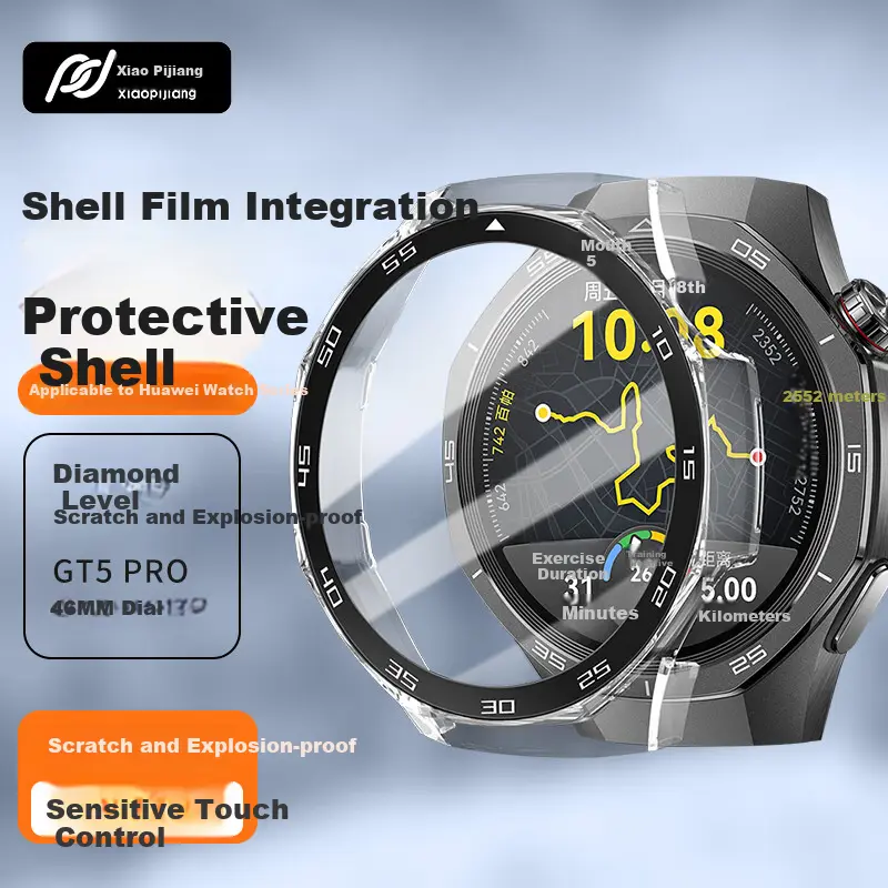 Xiaopijiang Zaštita stakla za pametni sat + Zaštitna maska za pametni sat za Huawei Watch GT6/GT5/GT4/GT3/Pro, Providna