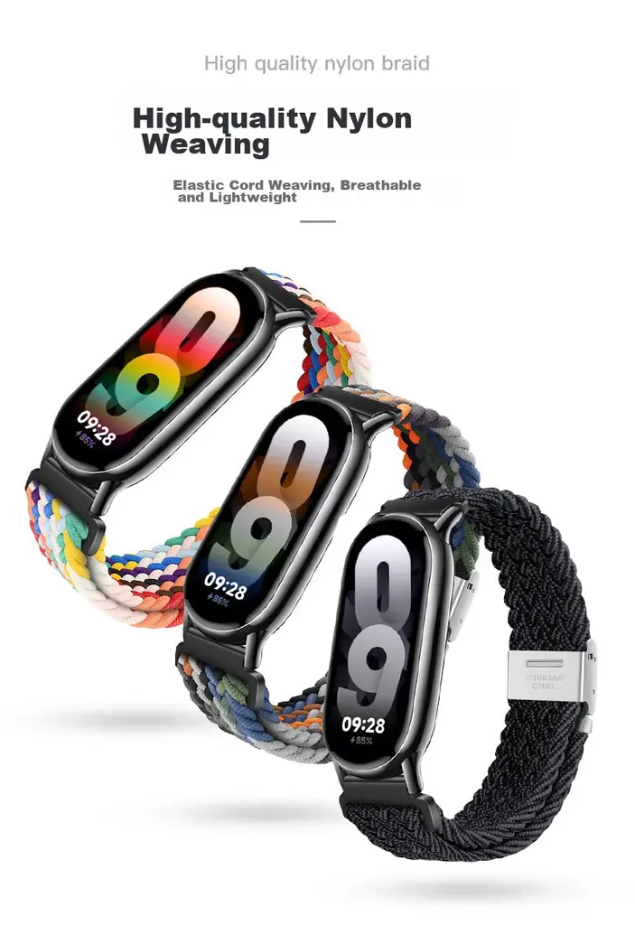 Chensong Zamenska narukvica za pametni sat za Xiaomi Smart Band 8, Crna