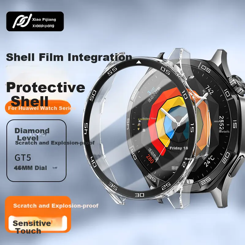 Xiaopijiang Zaštita stakla za pametni sat + Zaštitna maska za pametni sat za Huawei Watch GT6/GT5/GT4/GT3/Pro, Providna