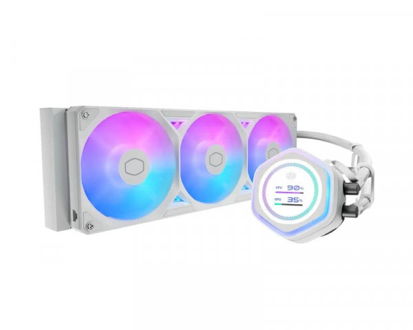 COOLER MASTER MasterLiquid ML 360 Atmos II LCD White vodeno hlađenje belo (MLX-D36M-A25SZ-LW)