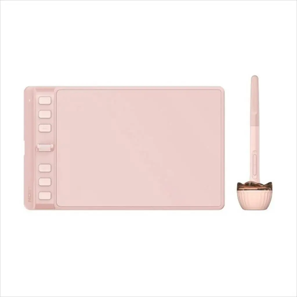 Huion tablet Inspiroј 2 S H641P 6,3"x3,9", USB-C, 6 tastera i skroler, 8192 nivoa, 5080 LPI, roze