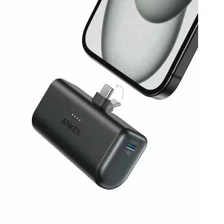 Anker Power bank Nano, 5000mAh, 22.5W, Sa ugrađenim USB-C konektorom, Crni