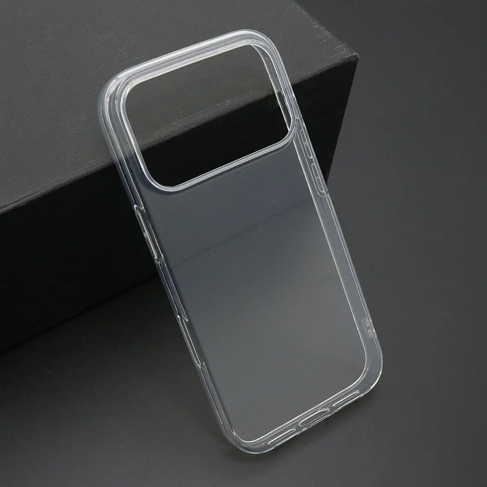 Maska za iPhone 17 Pro (6.3) ULTRA TANKI PROTECT silikon providna (bela)