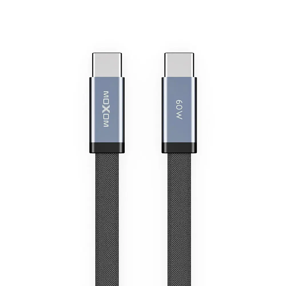 Moxom USB data kabl MX-CB372, Type-C na Type-C, 60W, 3A, 1m, Crni