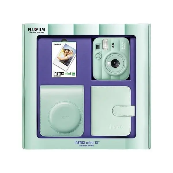 Instax mini 13 bundle box, zeleni