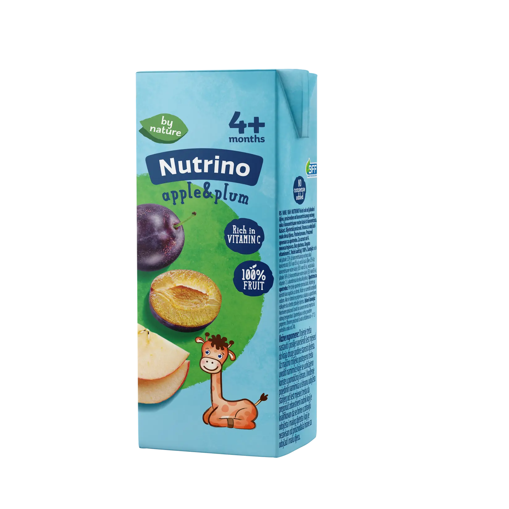 Nutrino Sokić, Jabuka i šljiva, 200ml