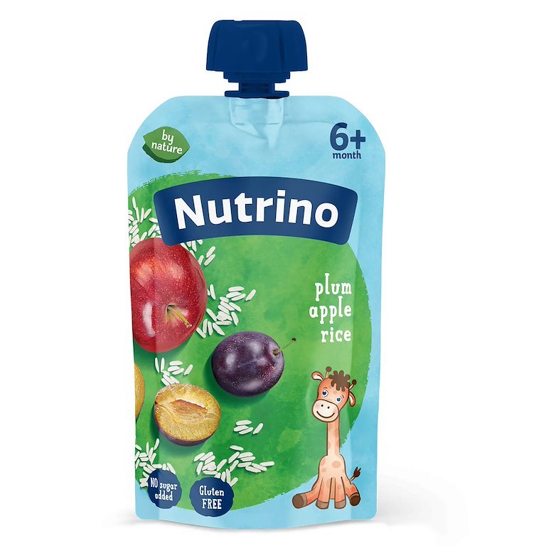 Nutrino Pauč, Jabuka, šljiva i pirinač, 100g