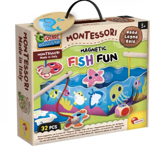 MONTESORI BABY KUTIJA FISH FUN Igra pecanja – Lisciani