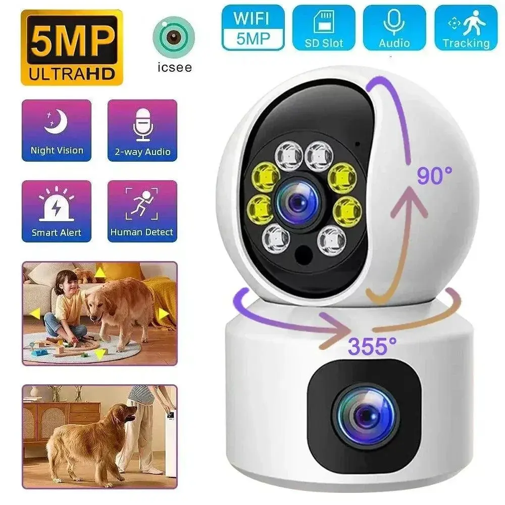 SmartHome Bebi kamera, AI praćenje, 5MP