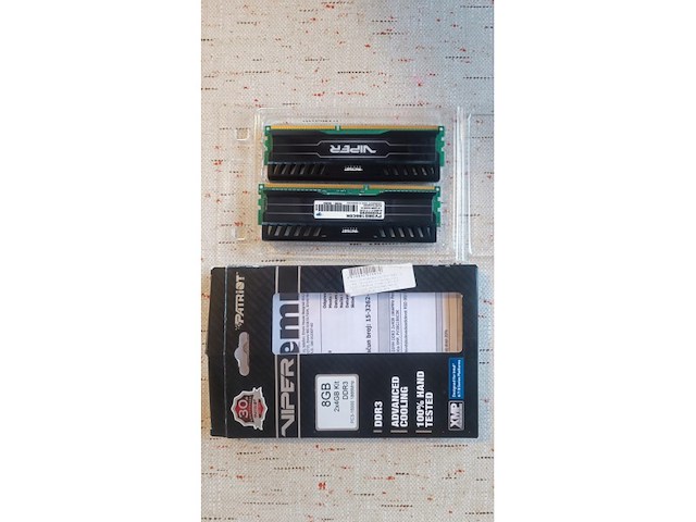 PATRIOT VIPER Black Mamba dual kit 8GB DDR3 2x4GB