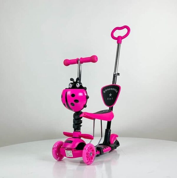 Trotinet 5u1 sa sedištem Bubamara NR-9520 – Pink