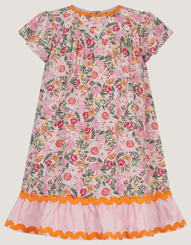 Monsoon Children Haljina kratkih rukava za decu Summer Solstice, Roze
