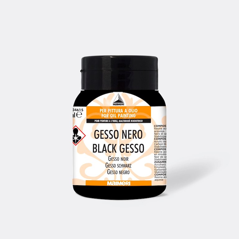 Crni akrilni gesso MAIMERI 500 ml