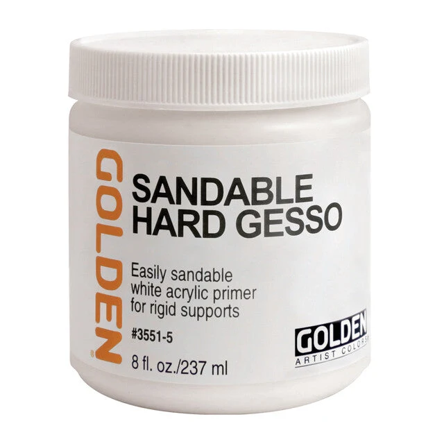 GOLDEN Sandable Hard Gesso beli akrilni šeps za brušenje – 237 ml
