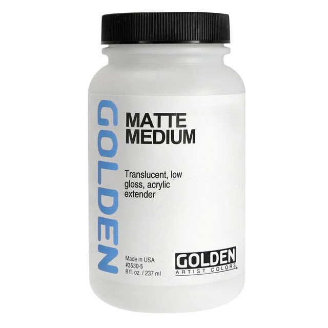GOLDEN Matte Medium tečni mat akrilni medijum – 237 ml